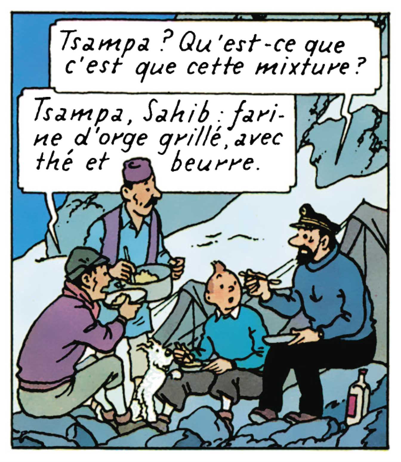 Tintin passe à table